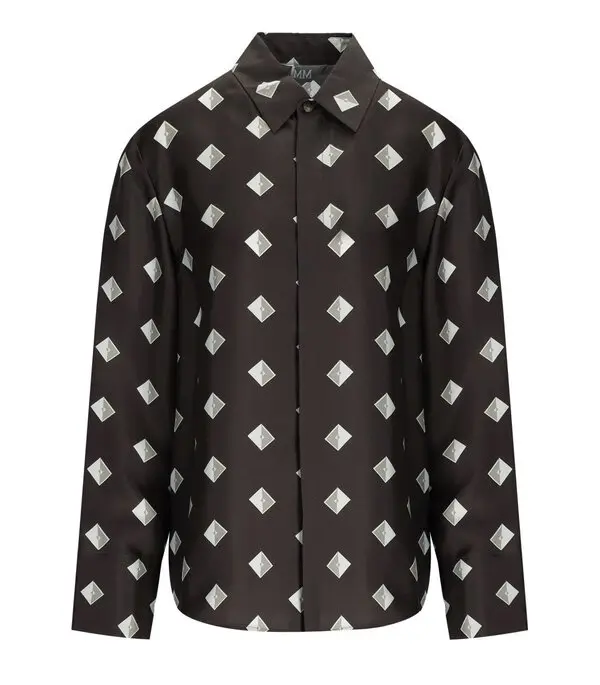 Max Mara Zelig Printed Silk Shirt