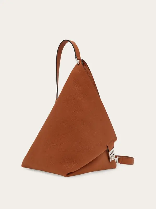 FERRAGAMO Hug Buckle Slingbag - Brown