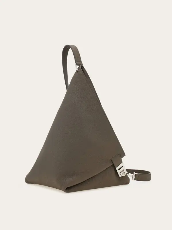 FERRAGAMO Gancio Twins Sling Bag - Grey