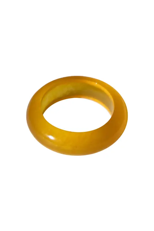 SEREE Carrie Jade Ring - Yellow