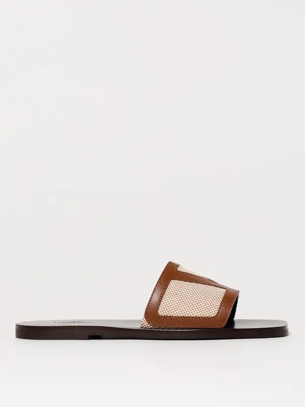 Valentino Garavani And Canvas Slides