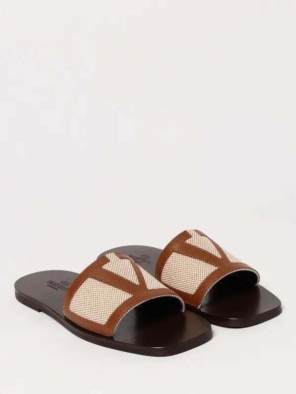 Valentino Garavani And Canvas Slides