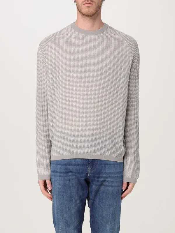 Emporio Armani Crew Neck Pullover - Beige