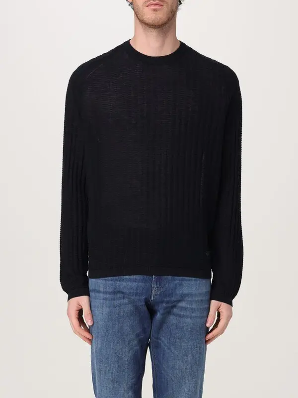 Emporio Armani Crew Neck Sweater - Blue