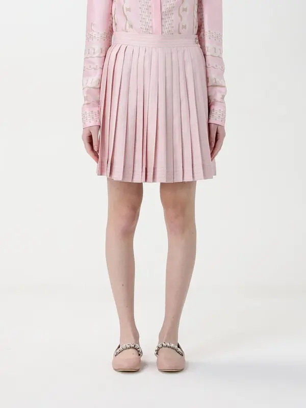 Versace Pleated Skirt - Pink
