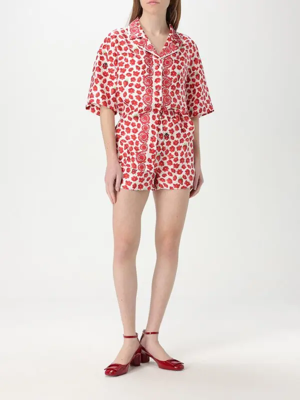 Versace Printed Shorts - Red