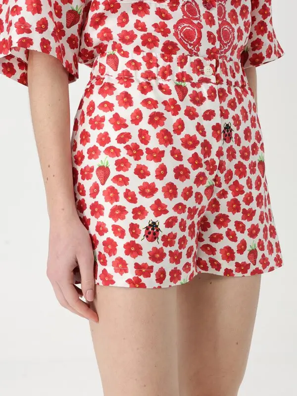 Versace Printed Shorts - Red