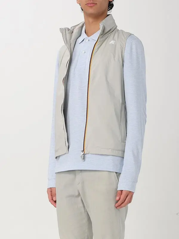 K-WAY Zip-up Vest - Beige