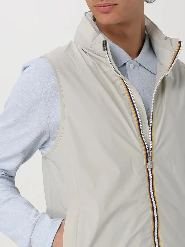 K-WAY Zip-up Vest - Beige