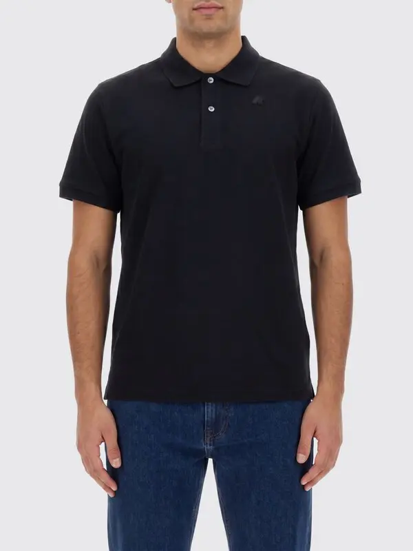 K-WAY Cotton Polo Shirt - Black
