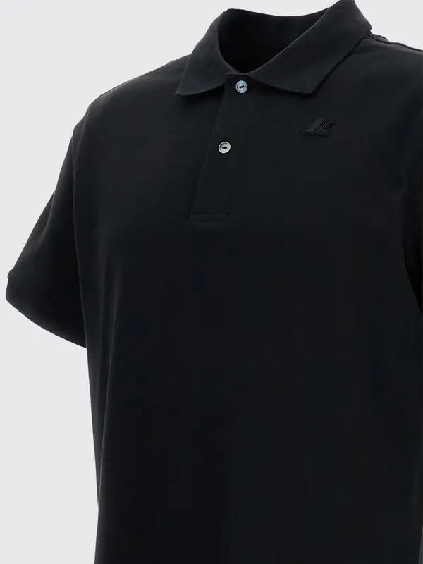 K-WAY Cotton Polo Shirt - Black