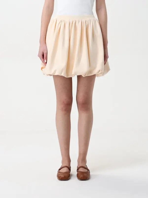 Marni Gathered Mini Skirt - White