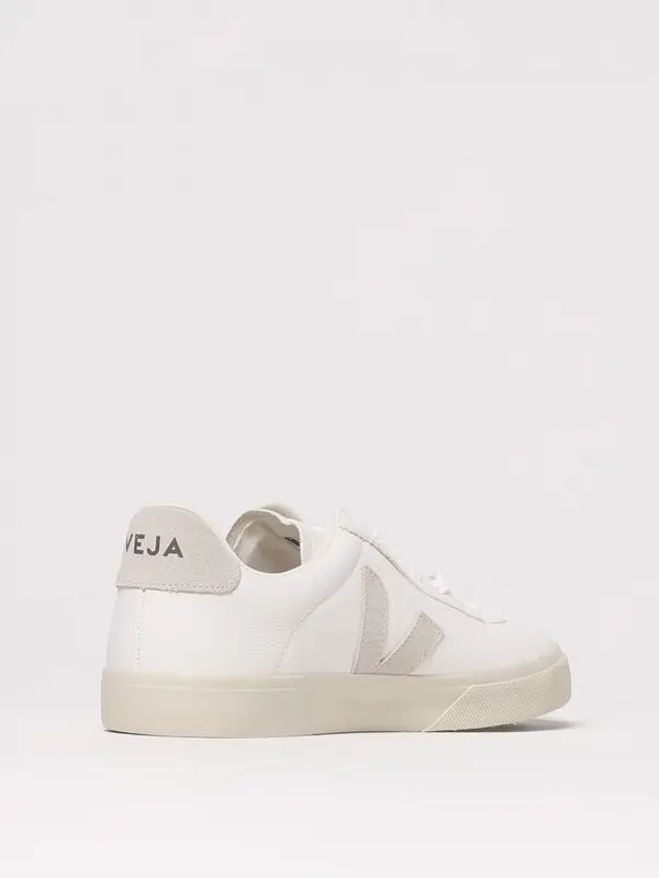 VEJA Campo Low Top Sneakers In O.t. Leather With Contrast Logo