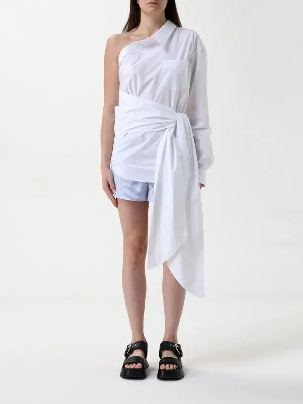 Moschino Shirt With Asymmetrical Design And Wrap Detail