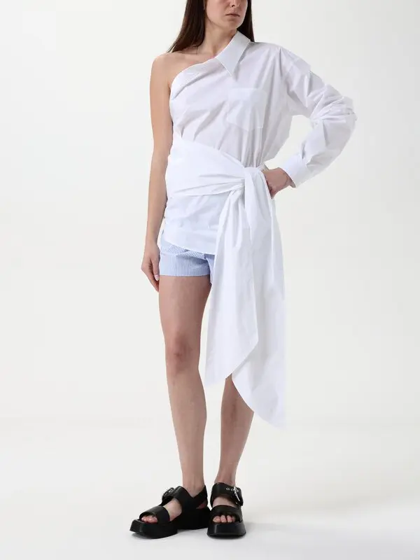 Moschino Shirt With Asymmetrical Design And Wrap Detail