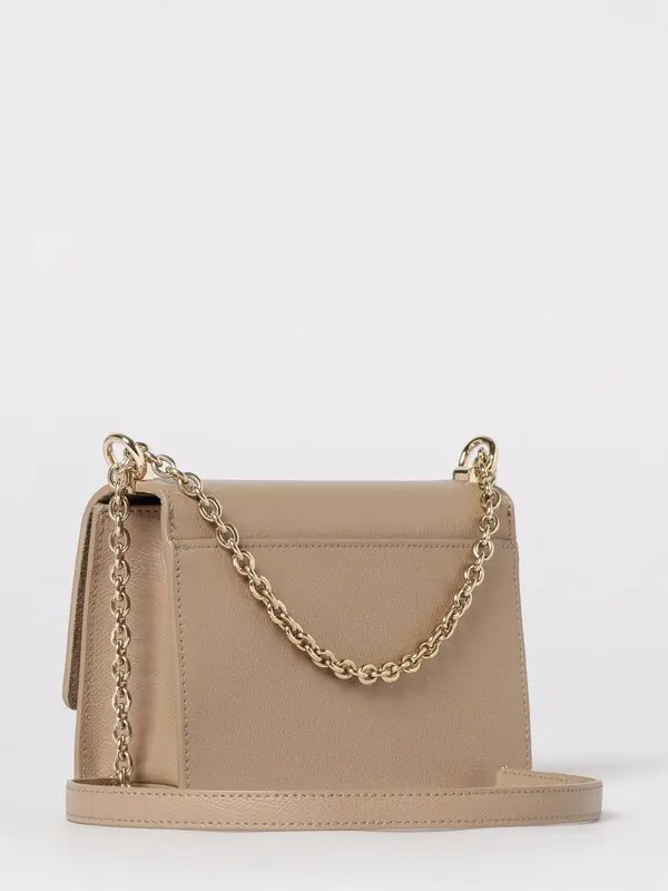 Furla Mini Bag With Turn Lock Closure And Chain Strap - Grey