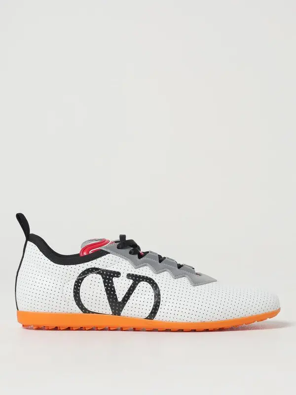 Valentino Garavani Perforated Vltn Logo Sneakers - White