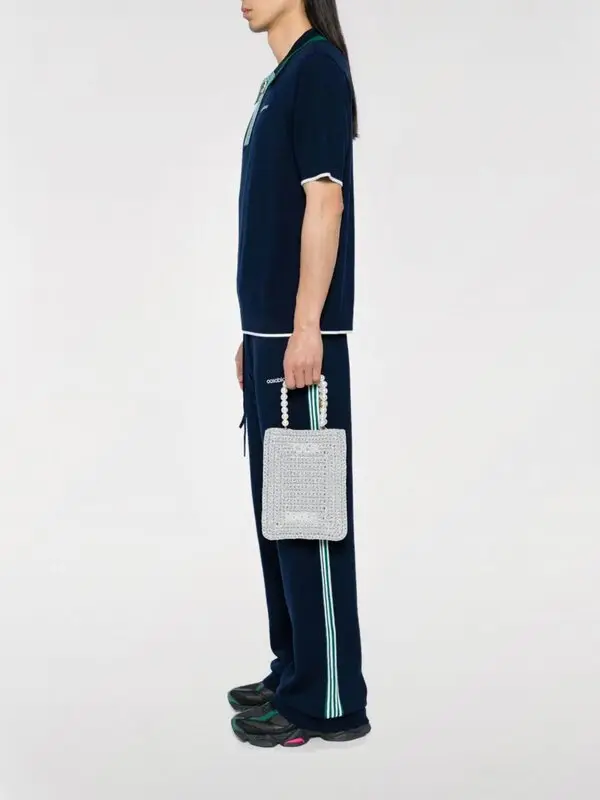 Casablanca Woven Shoulder Bag - Silver