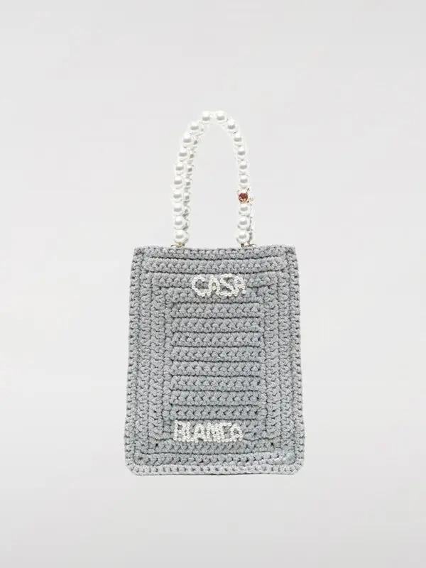 Casablanca Woven Shoulder Bag - Silver