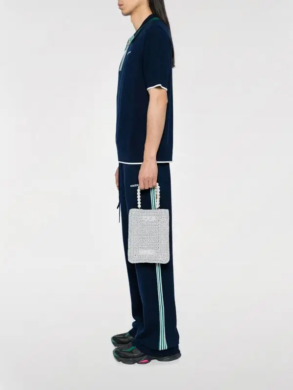 Casablanca Woven Shoulder Bag - Silver