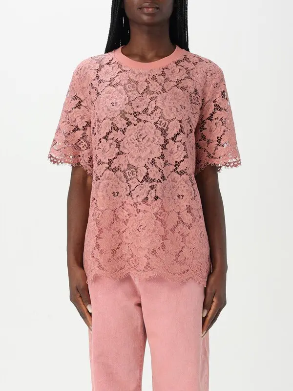 Dolce & Gabbana Lace T-shirt - Pink