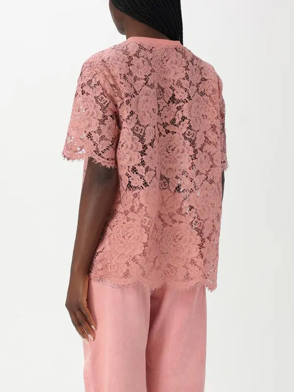 Dolce & Gabbana Lace T-shirt - Pink