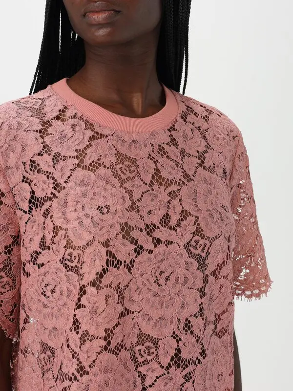 Dolce & Gabbana Lace T-shirt - Pink