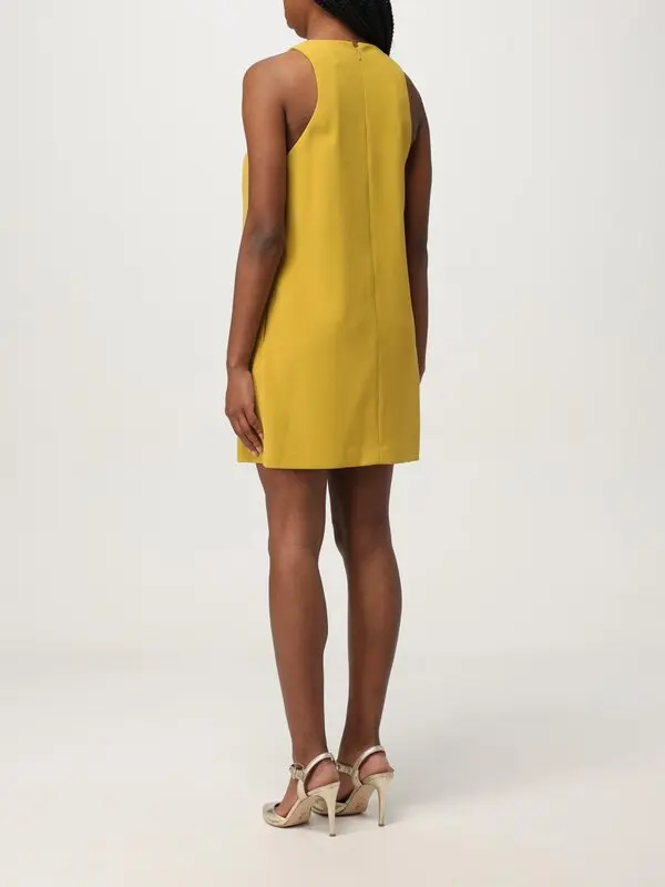 Elisabetta Franchi Sleeveless Dress With Gold Embellishment