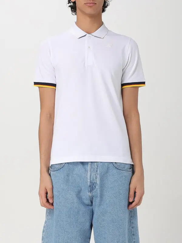 K-WAY Cotton Polo With Logo - White
