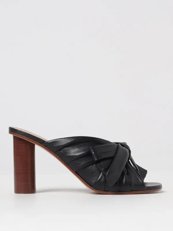 JW Anderson Heeled Sandals With Knot Detailing - Black
