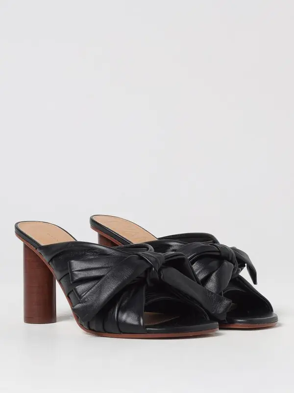 JW Anderson Heeled Sandals With Knot Detailing - Black