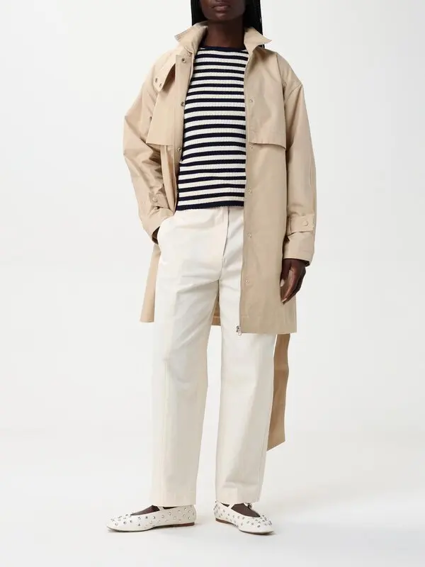 TWINSET Ribbed Striped Knit Top With Crew Neck