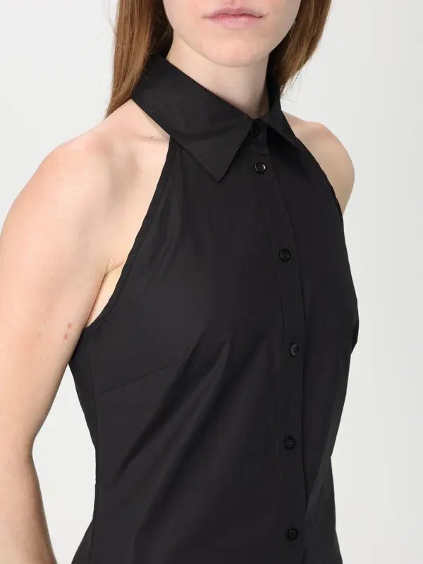 TWINSET Sleeveless Maxi Dress With Collared Neckline