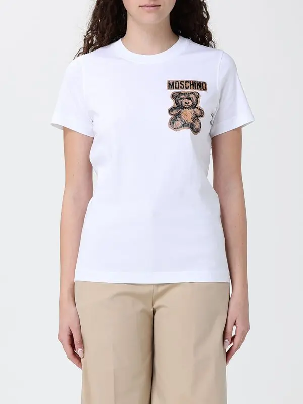 Moschino Teddy Bear Print T-shirt - White