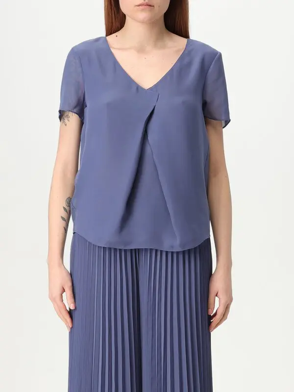 Emporio Armani Short Sleeve V-neck Top