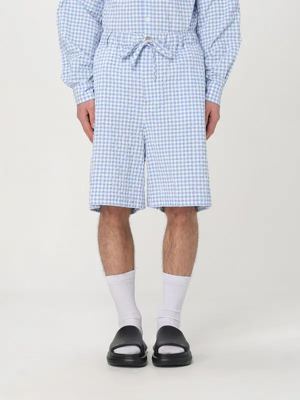 Marni Gingham Shorts - Blue