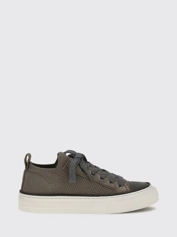 Brunello Cucinelli Lace-up Sneakers - Cocoa