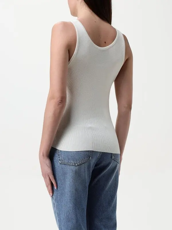 Moschino Ribbed Tank Top - White