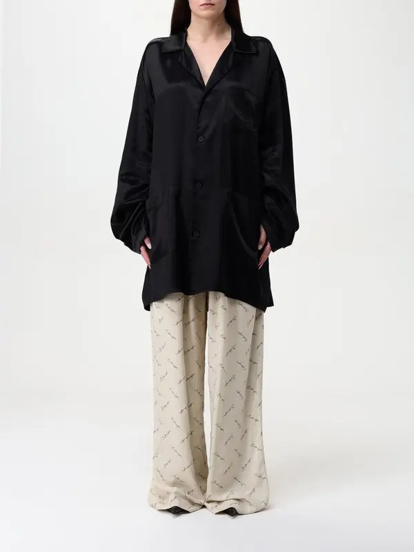 Balenciaga Oversized Button-up Shirt - Black