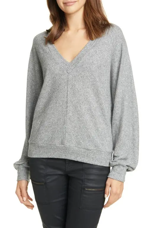 Joie Uni Ribbed V-neck Top