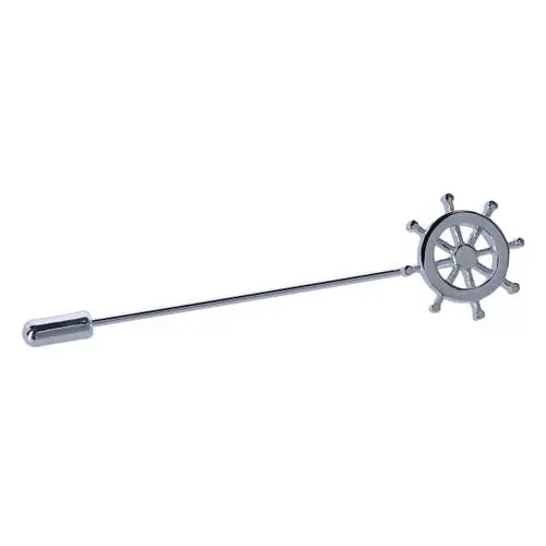 Trafalgar The Skipper Helm Lapel Pin - Silver