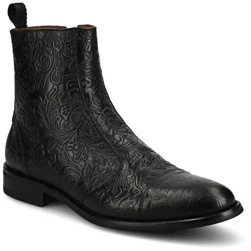 Taft The Lewis Leather Boots - Noir Viejo