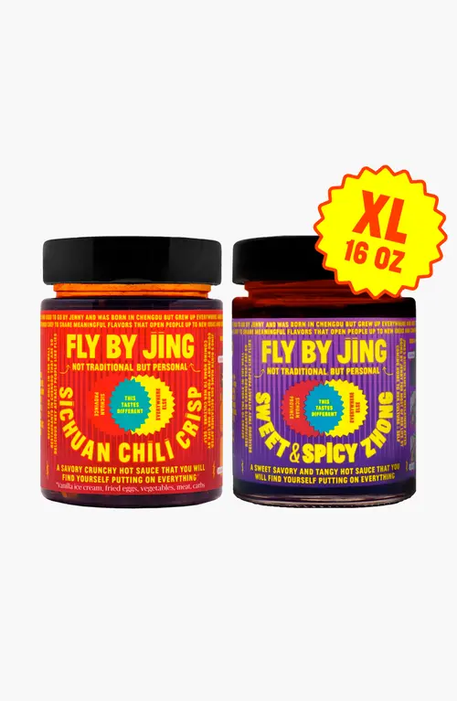 FLY BY JING The Biggies Chili Sauce Set - Red/purple