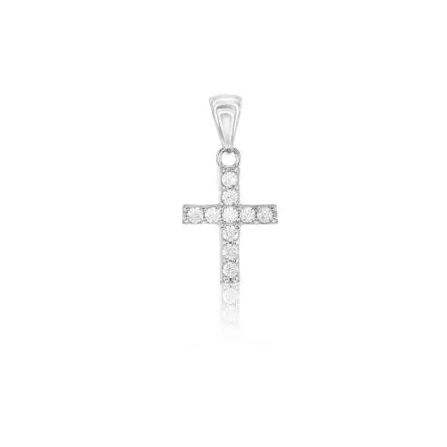 DONATELLO GIAN Sterling Crystal Cross Pendant - Silver