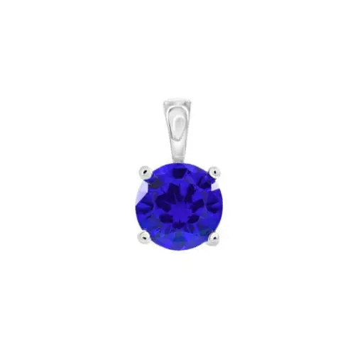 DONATELLO GIAN Name' Sterling Silver Gemstone Pendant - Blue