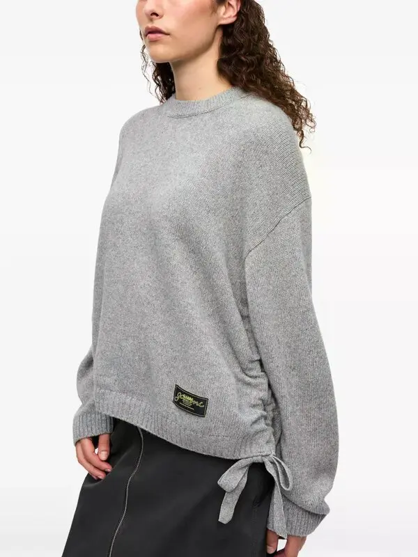 GANNI Drawstring Crewneck Sweater