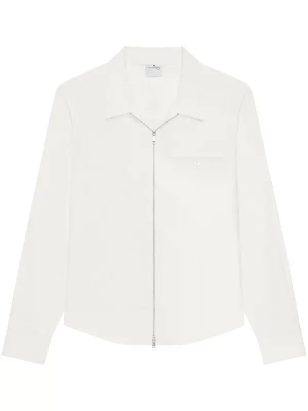 COURREGES Zipped Poplin Shirt