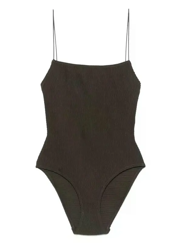 TOTEME Smocked One-piece Swimsuit - Green