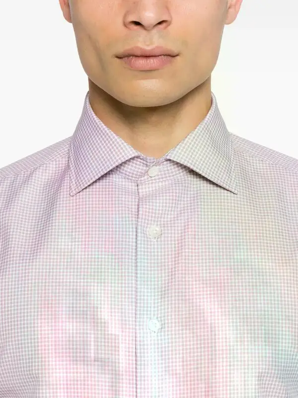 Canali Check-pattern Shirt
