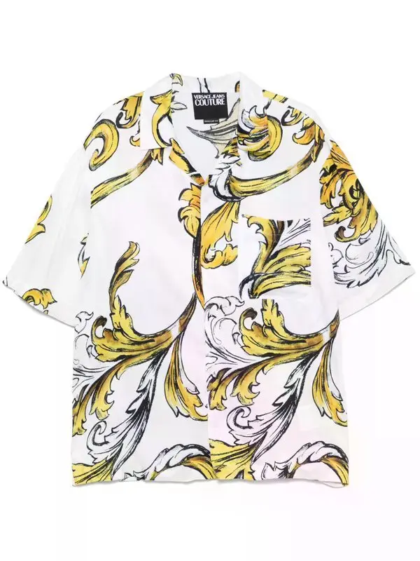 Versace Outline Barocco Shirt - White